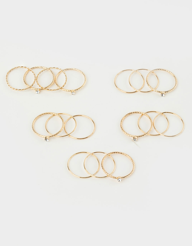 FULL TILT 16 Piece Dainty Ring Set - GOLD | Tillys