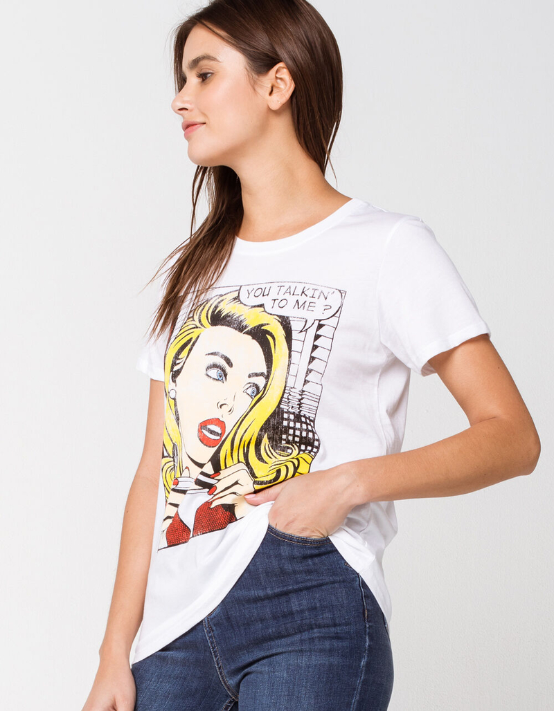FULL TILT Talkin To Me Comic Womens Tee - WHITE | Tillys