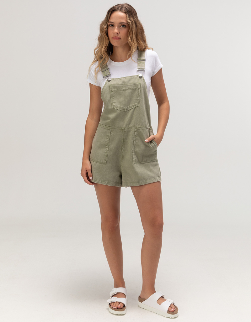 ROXY Crystal Coast Womens Shortalls - OLIVE | Tillys