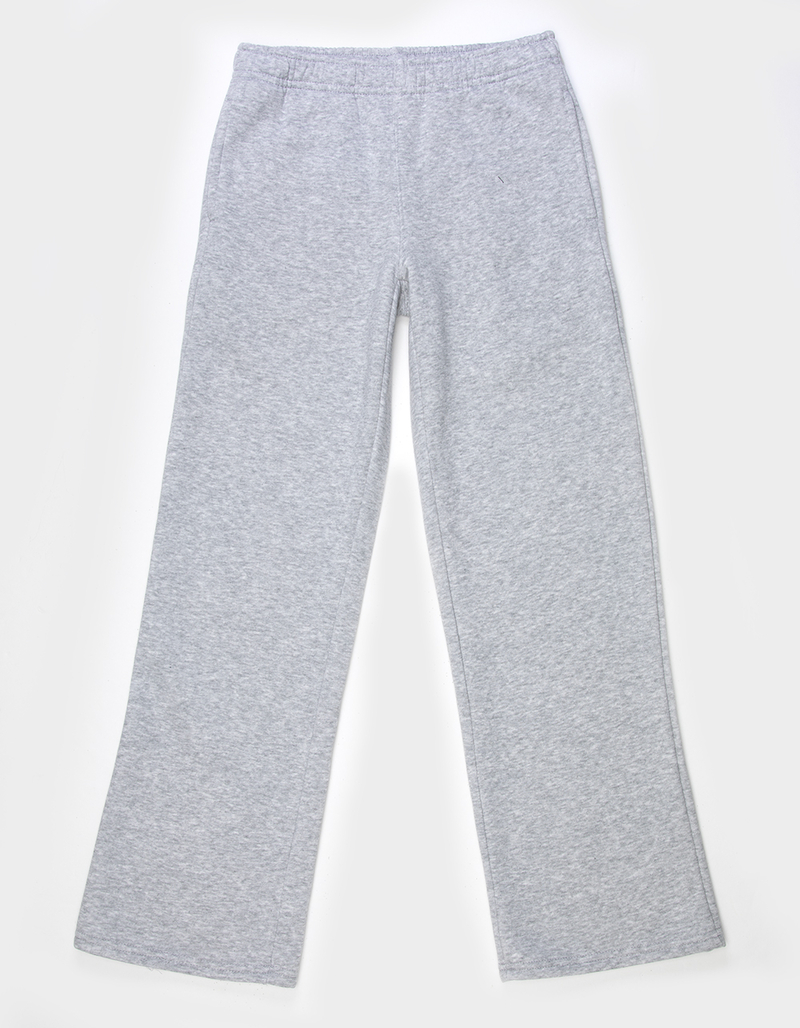 FULL TILT Girls Wide Leg Sweatpants - HEATHER GRAY | Tillys