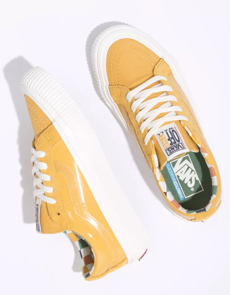 VANS Karina Rozunko Sk8-Low Reissue SF Womens Shoes - PATENT/HONEY GOLD ...