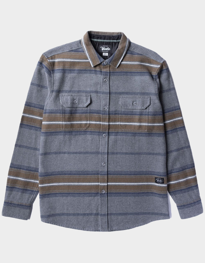 VISSLA Creators Innovators Eco Mens Flannel - GRAY COMBO | Tillys