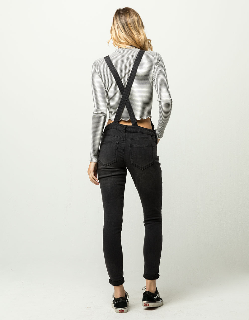 Ivy And Main Destructed Womens Overalls Black 0 Tillys