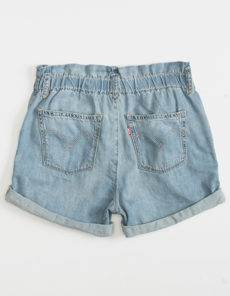 LEVI'S High Rise Girls Scrunchie Shorts - LIGHT WASH - 14 | Tillys