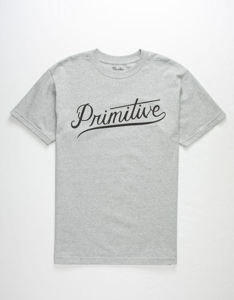 PRIMITIVE Murray Script Heather Grey Mens T-Shirt - HEATHER - M | Tillys