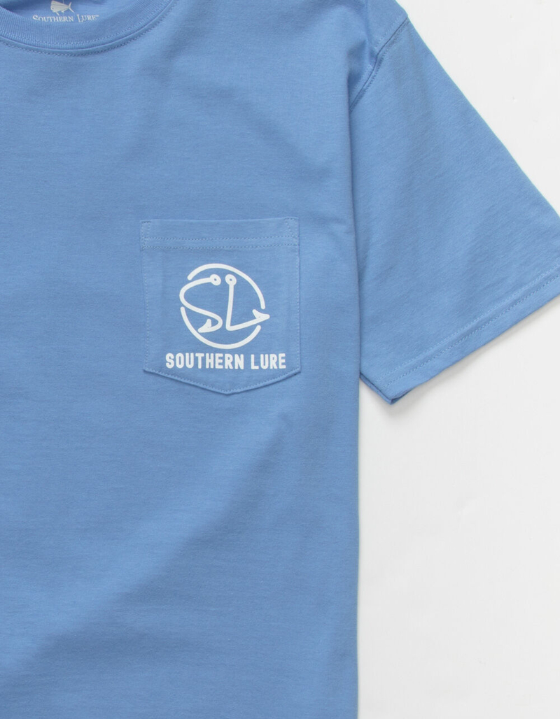 SOUTHERN LURE Outcast V2 Mens Pocket Tee - SLATE BLUE - XXL | Tillys
