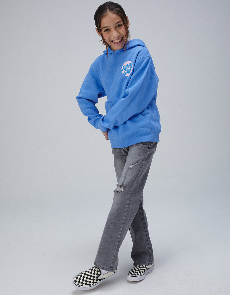SANTA CRUZ Scrawl Dot Girls Hoodie - BLUE - XL | Tillys