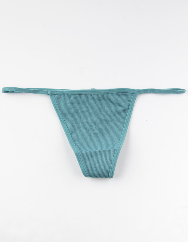 FULL TILT Seamless String Medium Blue Thong - MEDBL - XL | Tillys