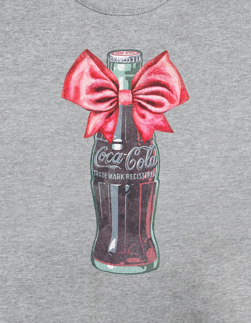 COCA-COLA Bow Classic Bottle Unisex Crewneck Sweatshirt - HEATHER GRAY ...