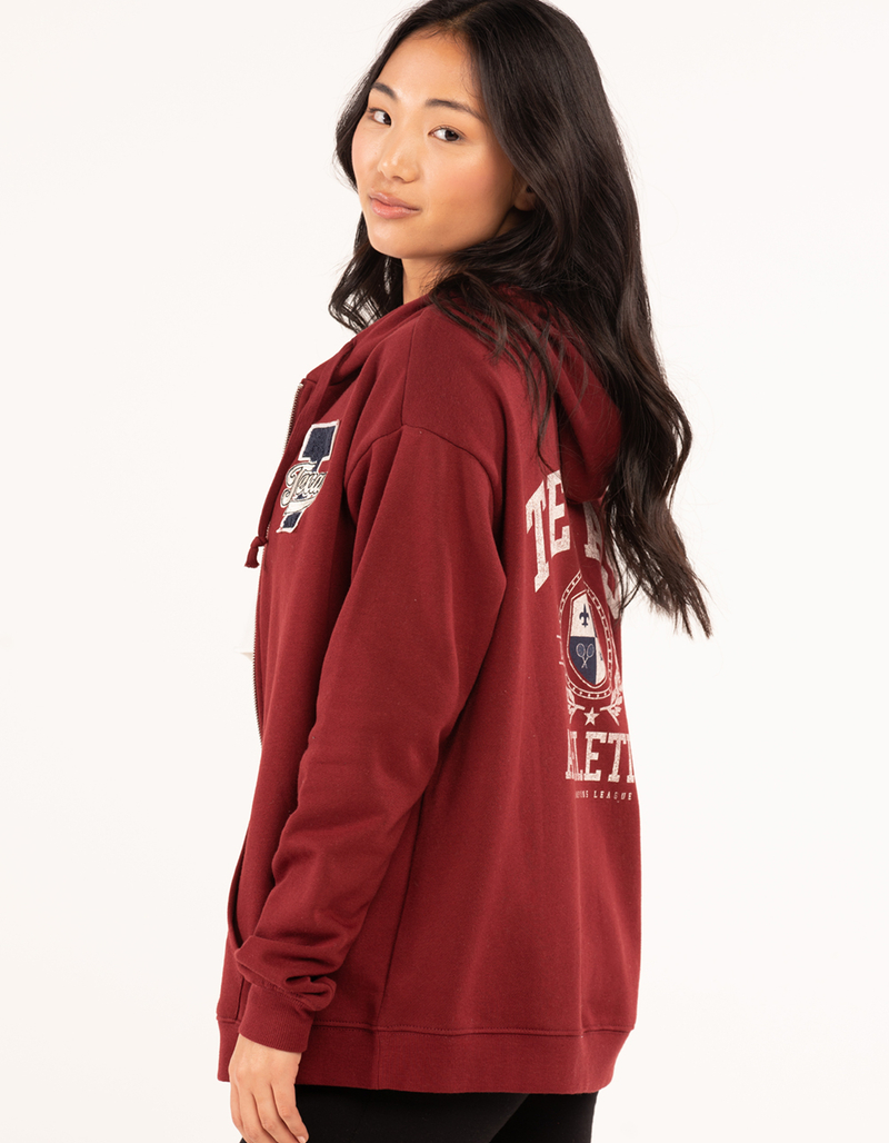 FULL TILT Texas Womens Zip-Up Hoodie - BURGUNDY | Tillys
