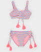 BEACH LINGO Ska Girls Bralette Bikini Set - MULTI | Tillys
