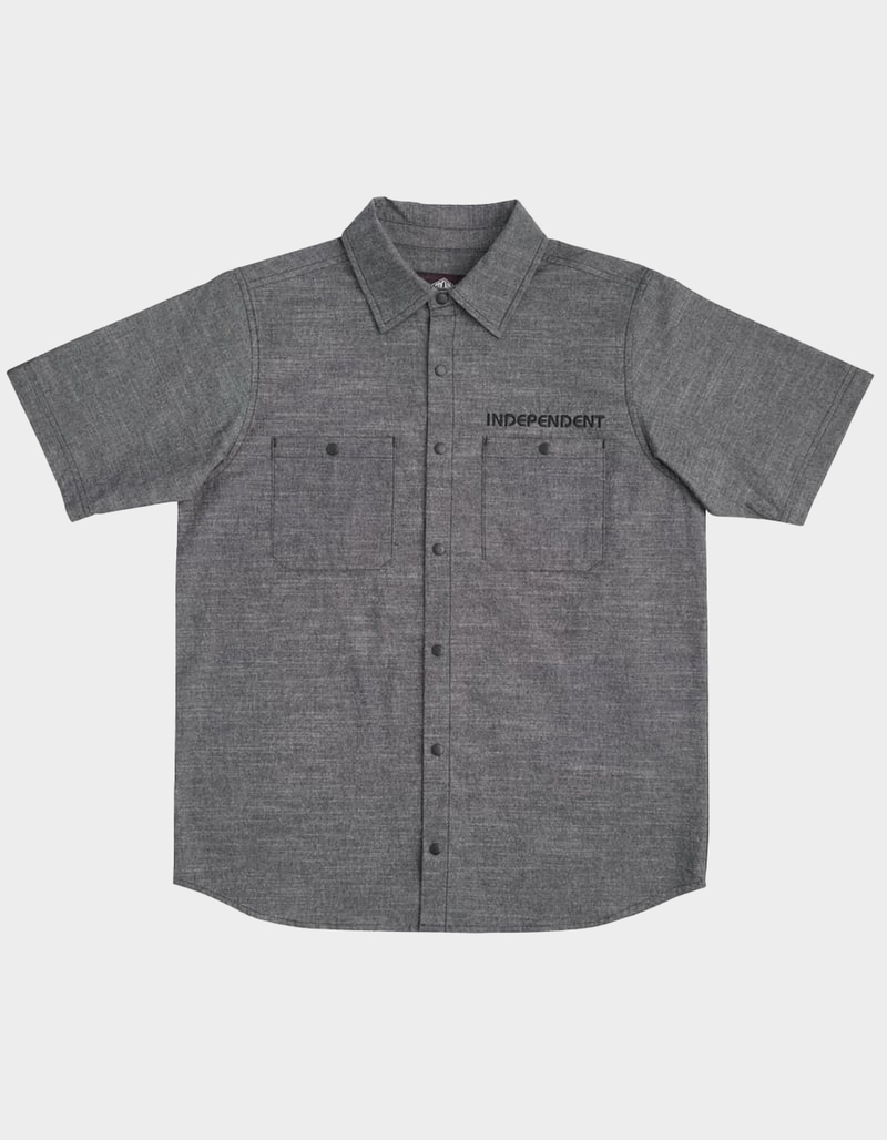INDEPENDENT Groundwork Mens Work Shirt - BLACK | Tillys