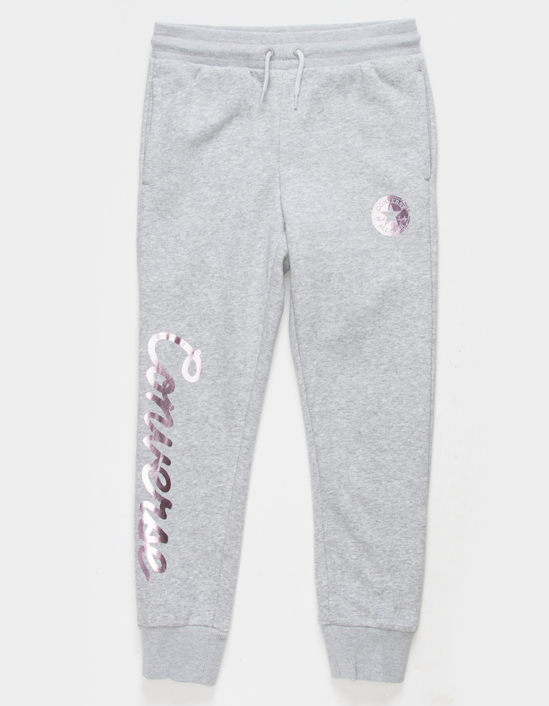 CONVERSE Chuck Taylor Shine Girls Joggers - HEATHER GRAY | Tillys