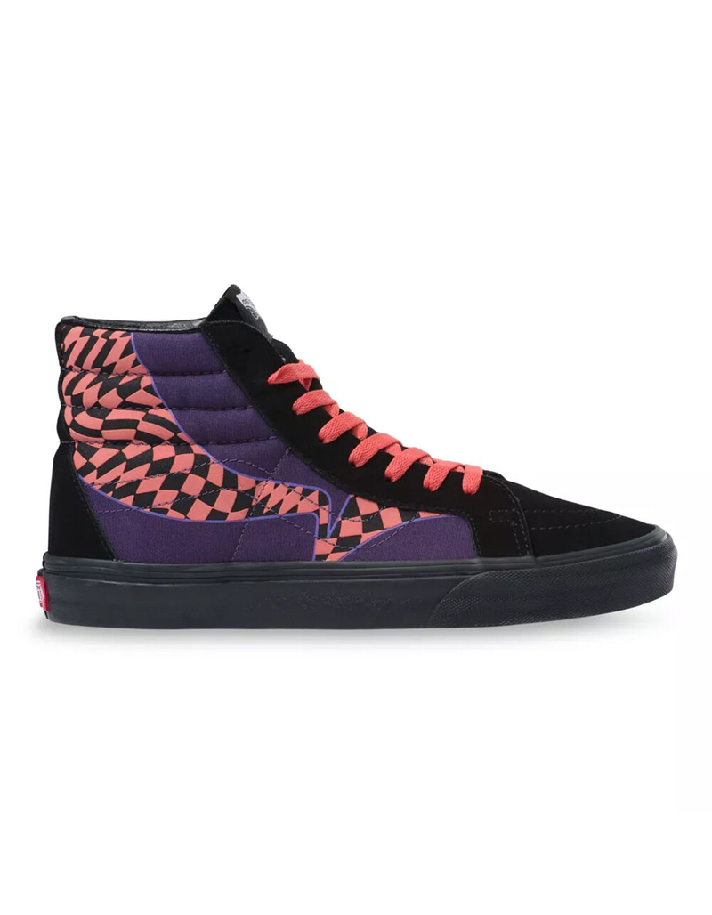 VANS Warp Sk8-Hi Reissue Shoes - BLACK/PAPRIKA - M6 / W7.5 | Tillys