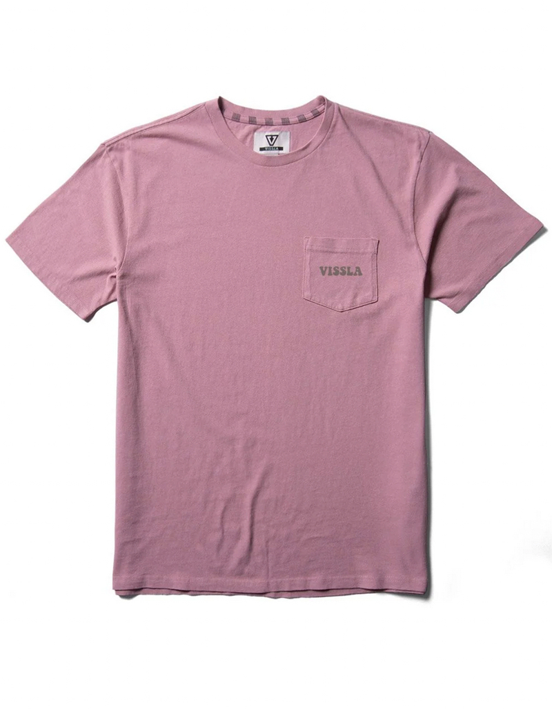 VISSLA Bird Brain Mens Pocket Tee - DUSTY PINK - L | Tillys