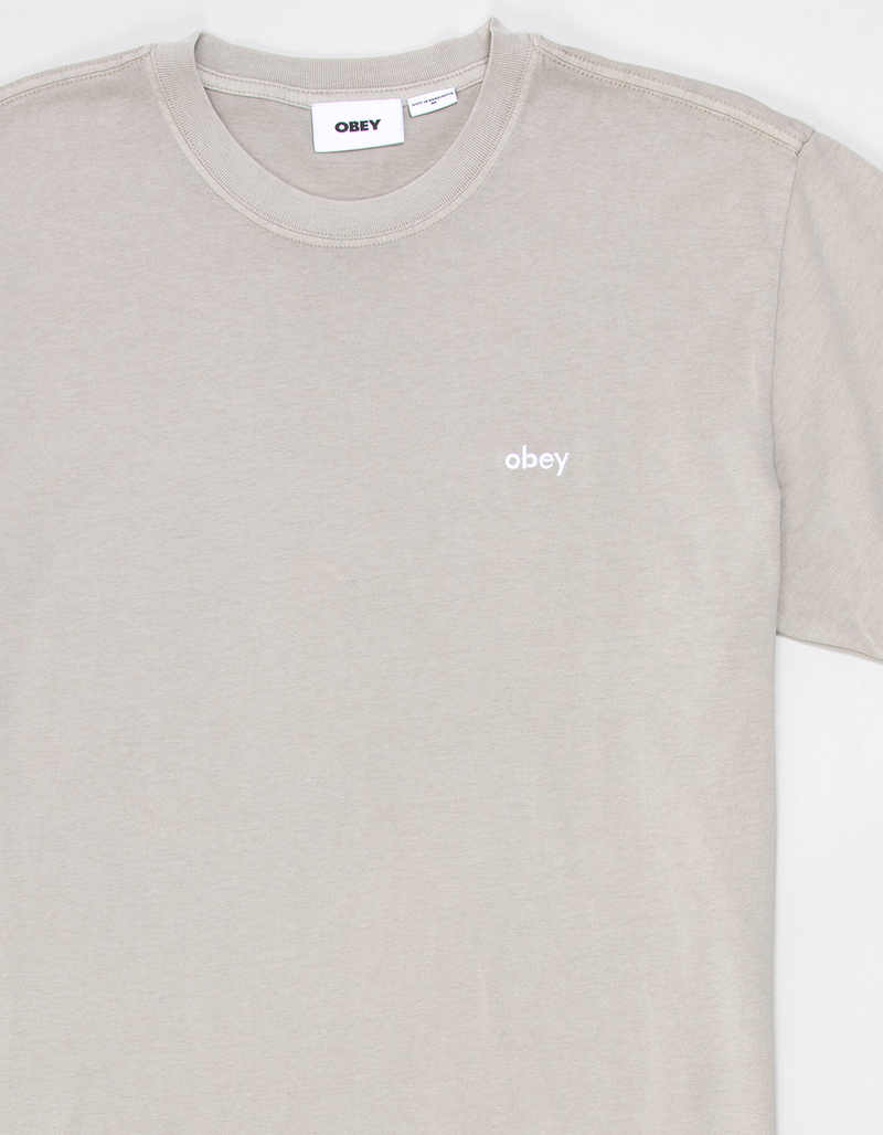 OBEY Lowercase Mens Pigment Tee - GRAY - M | Tillys