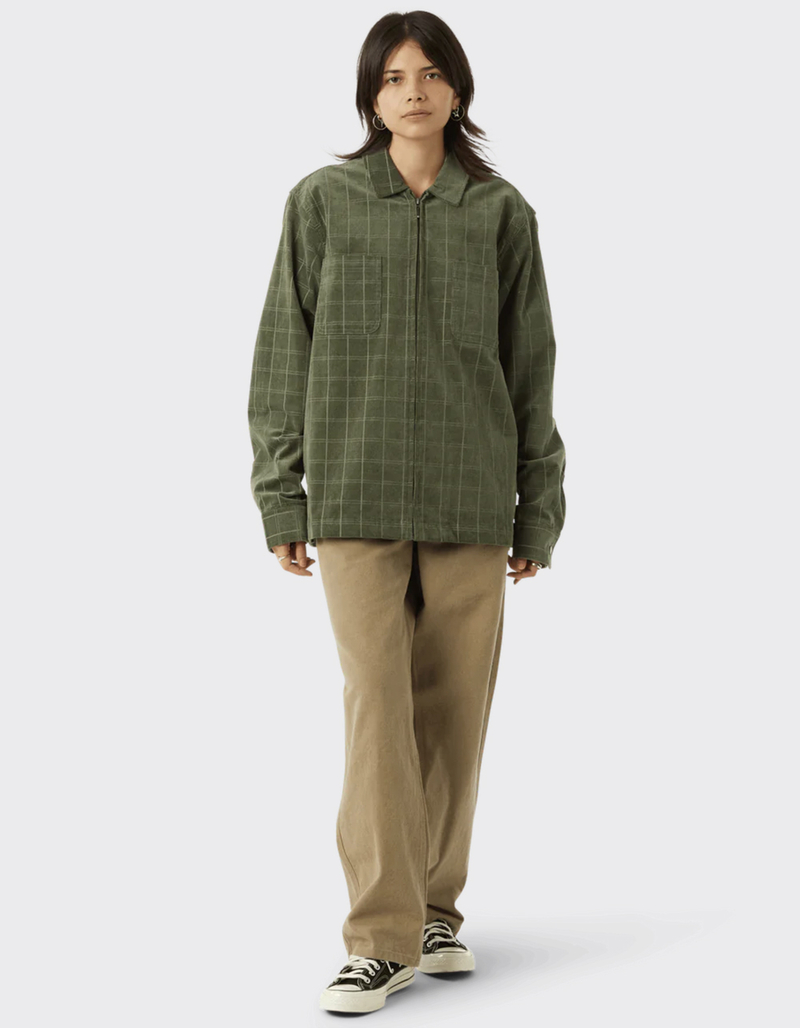 HUF Trenton Zip Mens Shacket - OLIVE | Tillys