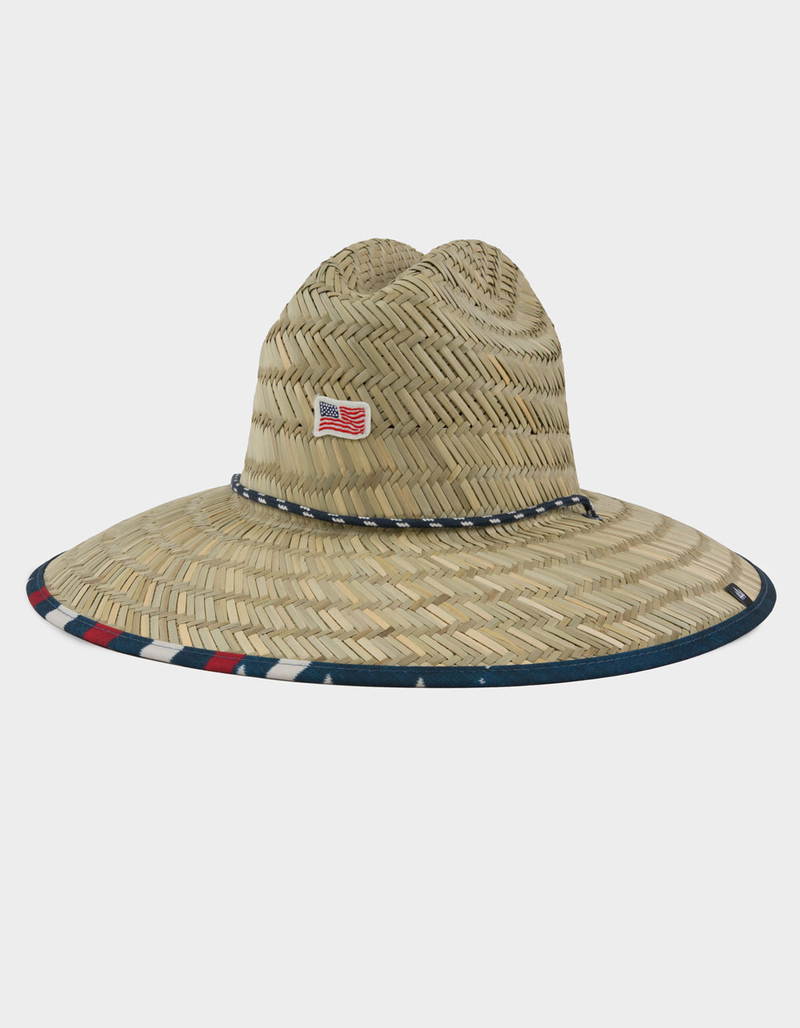 HEMLOCK HAT CO. Signature Straw Lifeguard Hat - BROWN COMBO - ONE SIZE ...