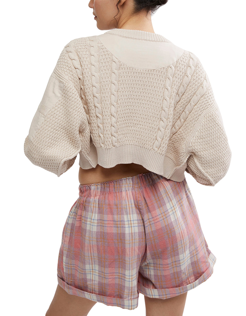 FREE PEOPLE Sunday Morning Womens Boxer Shorts - PINK COMBO | Tillys