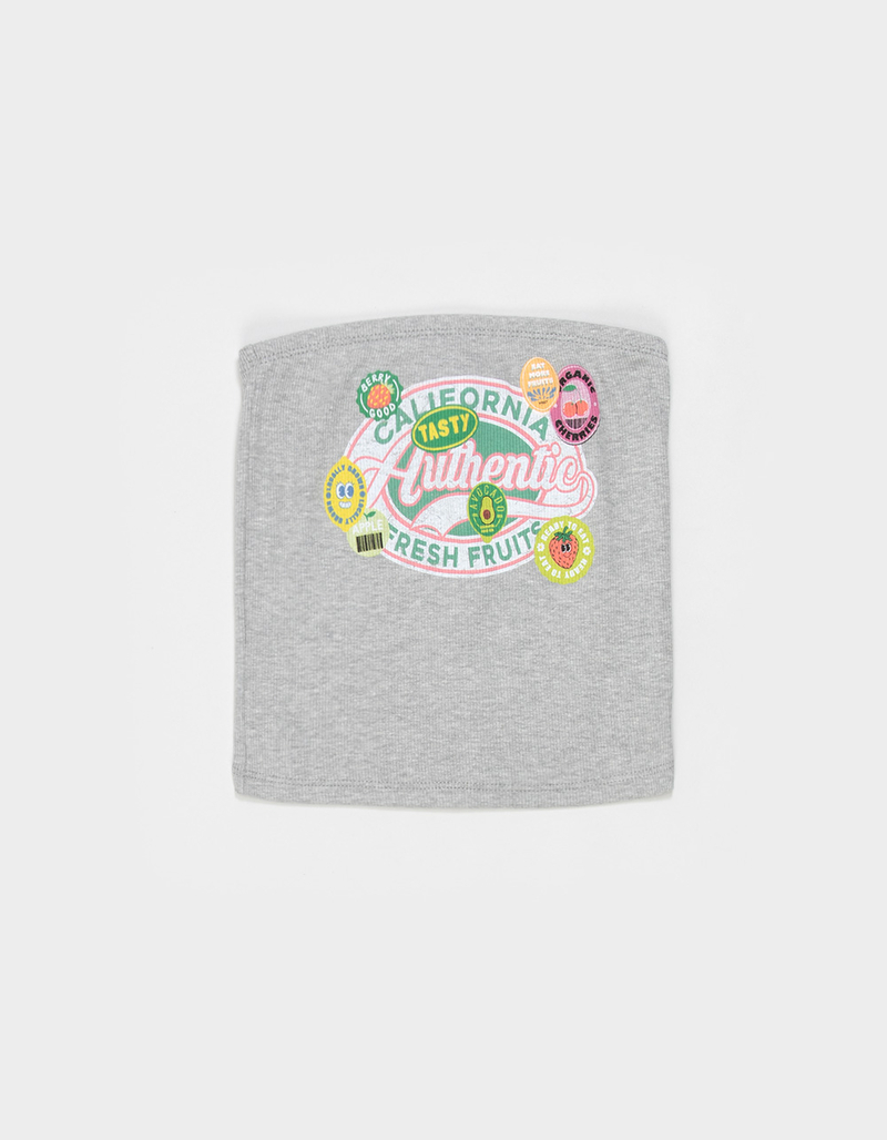 FULL TILT Authentic Sticker Girls Tube Top - HEATHER GRAY - XL | Tillys