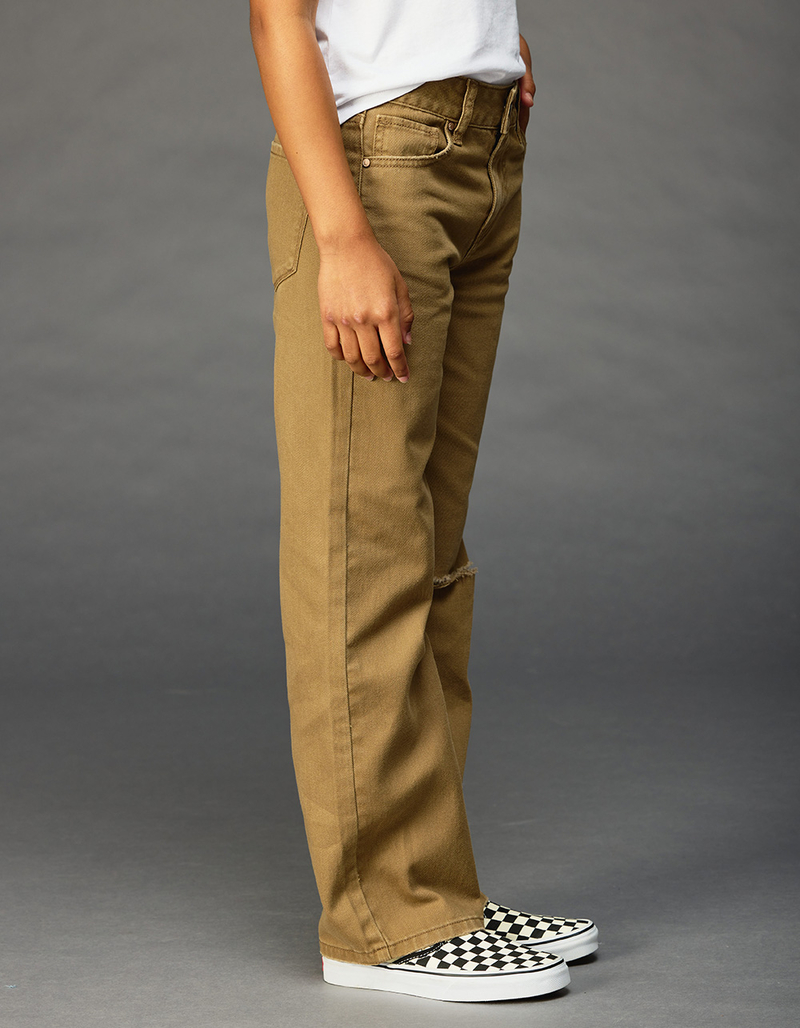 RSQ Girls High Rise Wide Leg Jeans - BROWN | Tillys