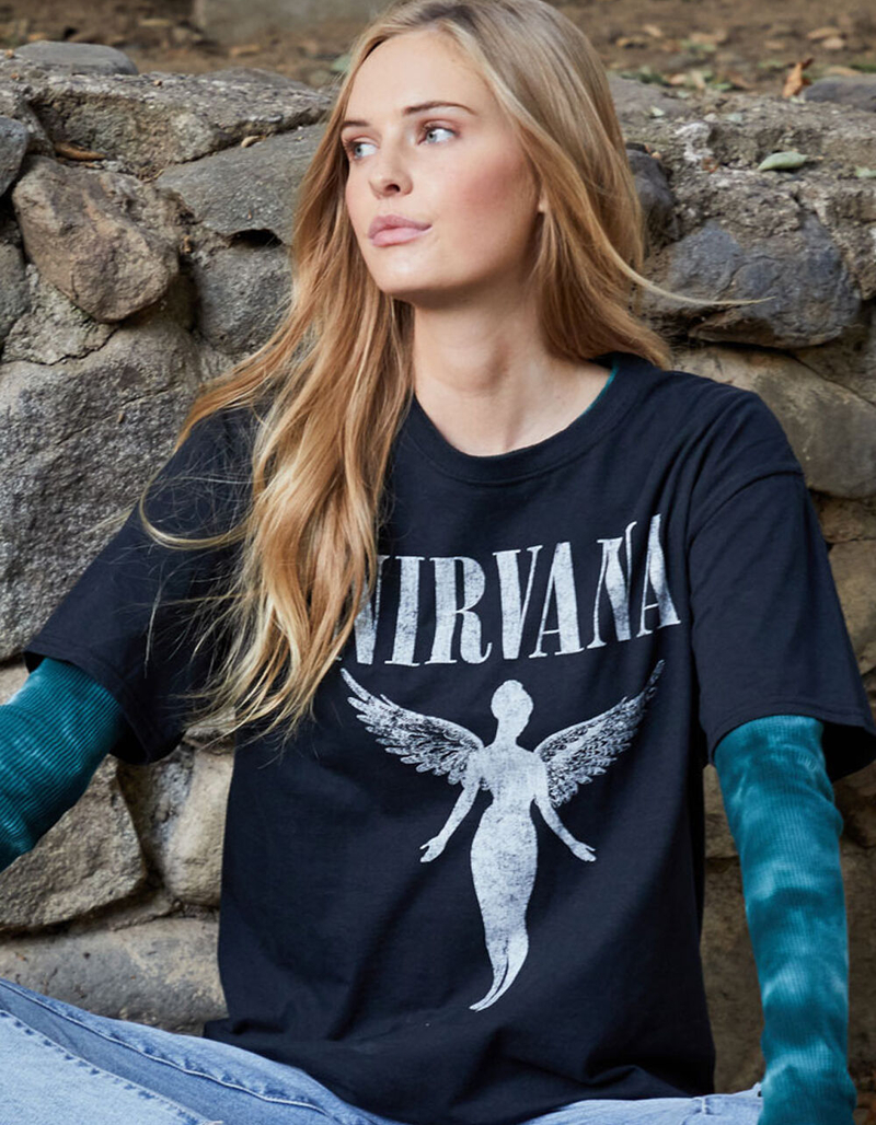 NIRVANA Nirvana Angel Womens Tee - BLACK - XS | Tillys