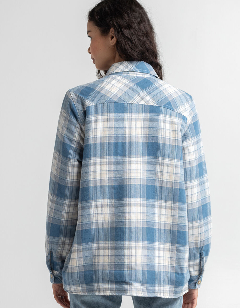 RSQ Sherpa Lined Shacket - BLUE | Tillys