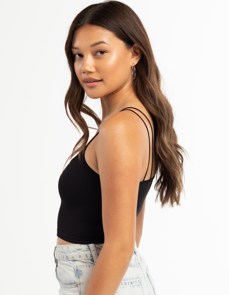 Sky And Sparrow Strappy Bralette Black Tillys
