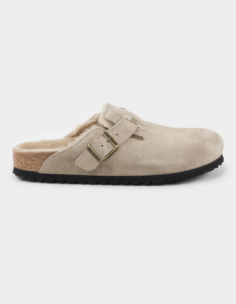 BIRKENSTOCK Boston Shearling Womens Clogs - TAUPE | Tillys