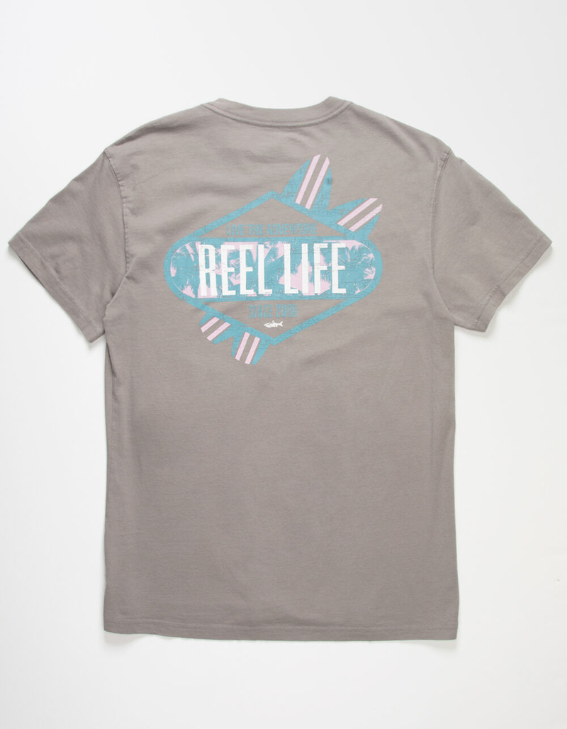 REEL LIFE Beach Bummin Mens Tee - SILVER | Tillys