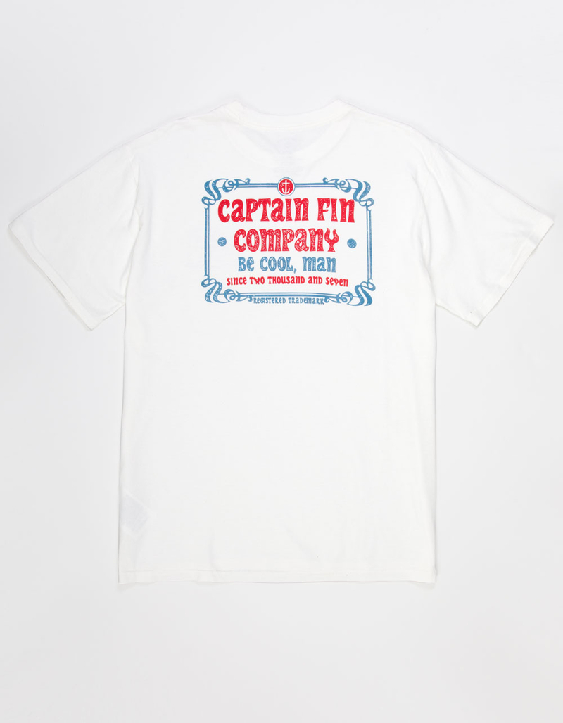 CAPTAIN FIN Drainpipes Logo Mens Tee - OFF WHITE - XXL | Tillys