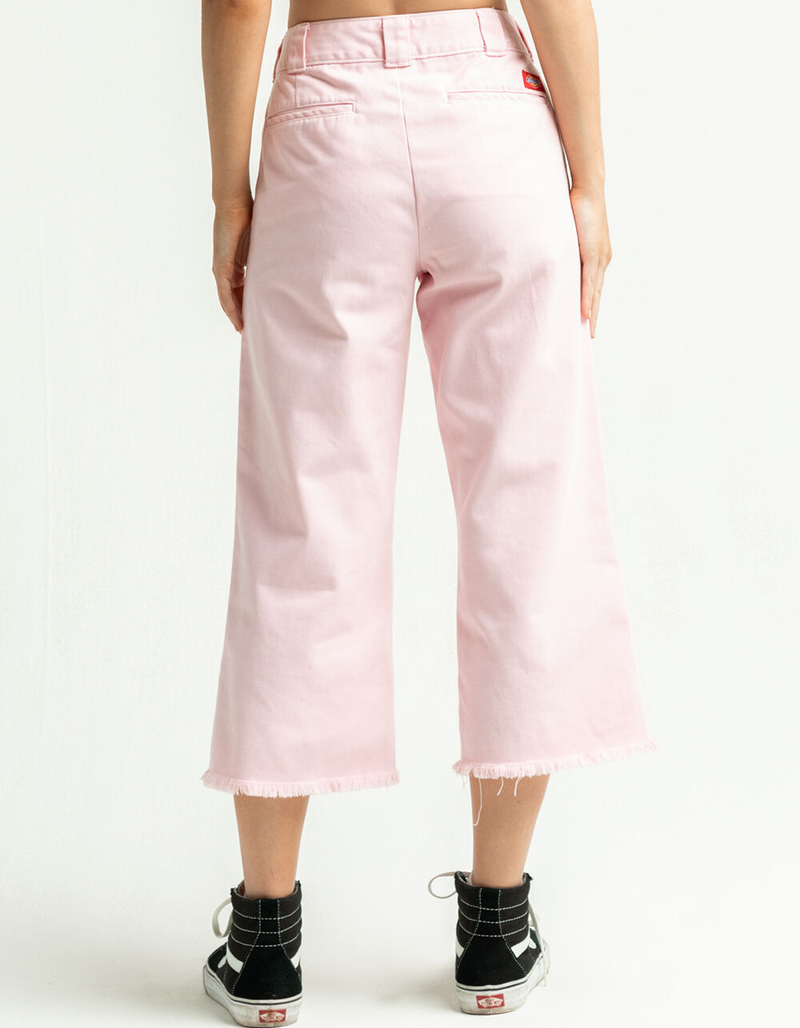 DICKIES Fray Crop Womens Work Pants - LTPNK - 1 | Tillys