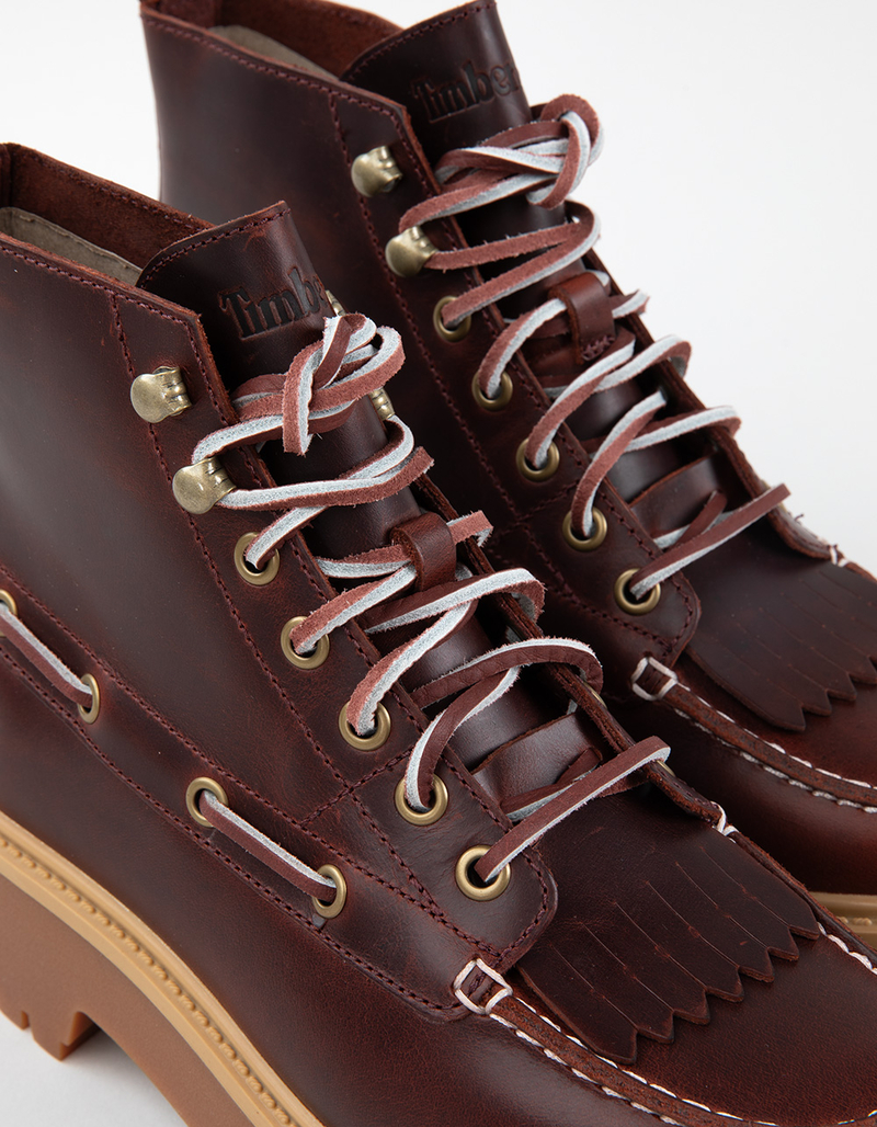 TIMBERLAND Stone Street Mid Womens Platform Boots - BURGUNDY | Tillys