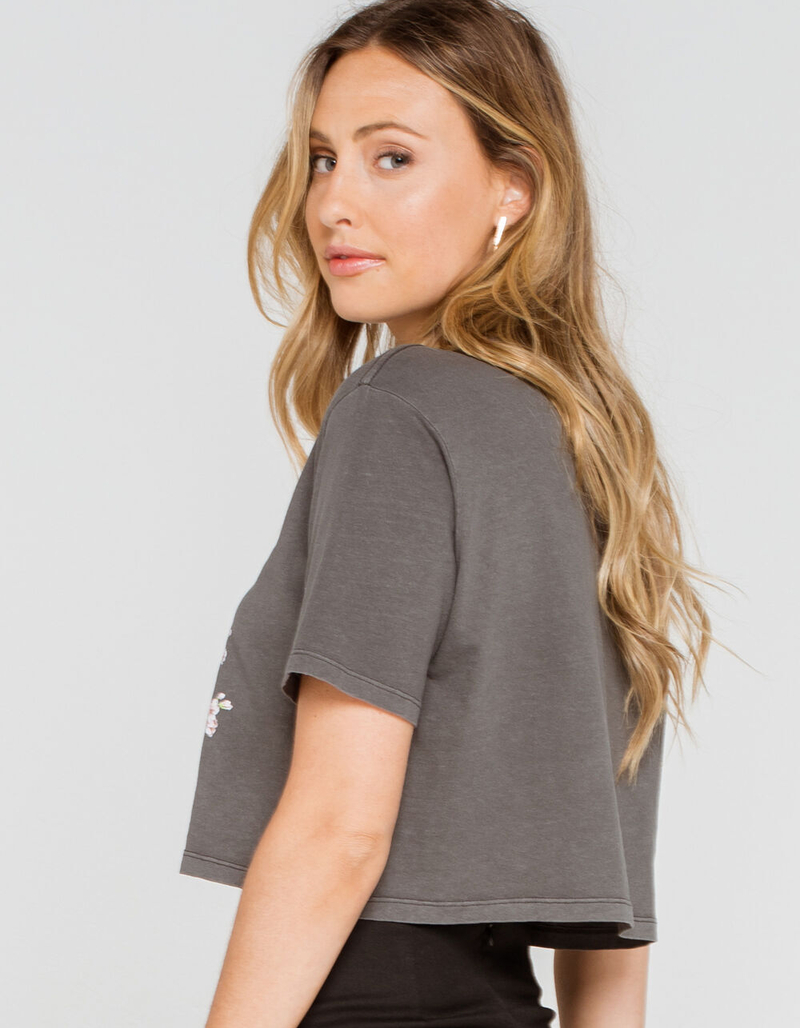 FULL TILT Tiger Blossom Womens Crop Tee - BLACK | Tillys