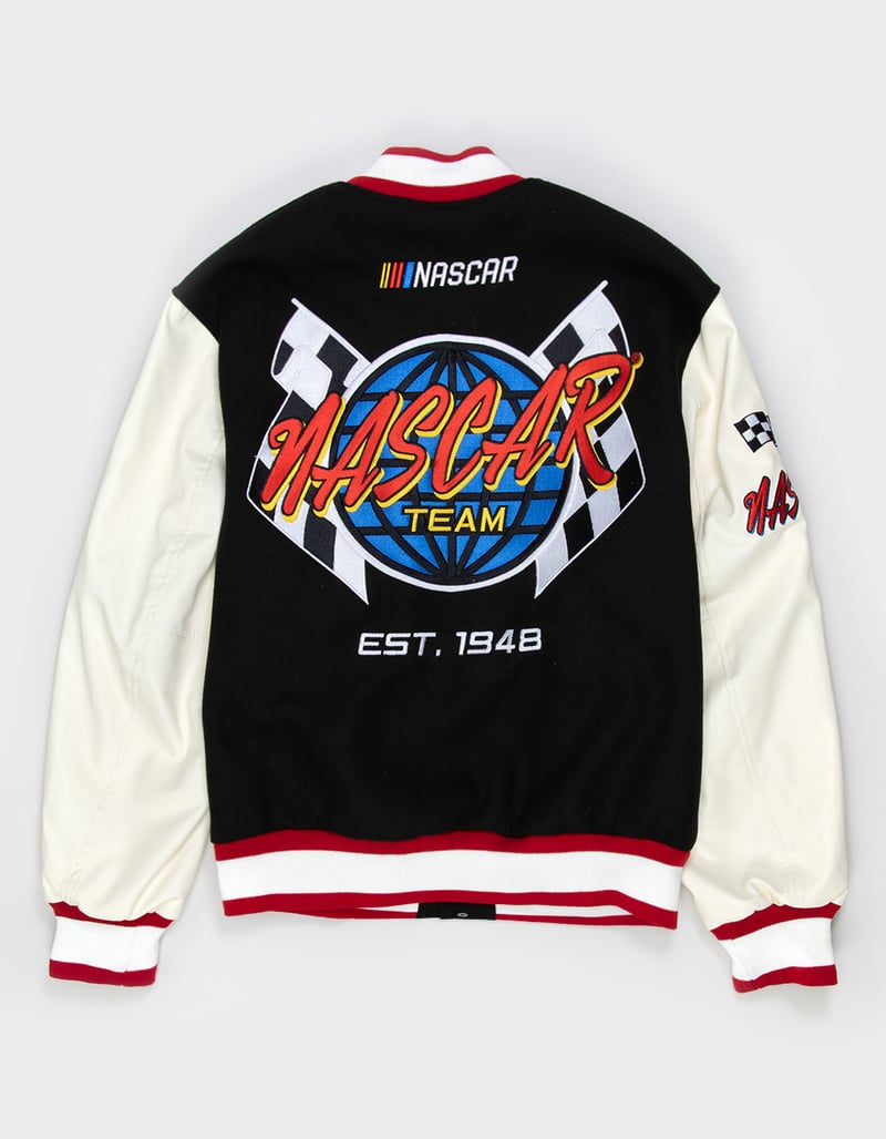 TILLYS x NASCAR Racing Team Mens Varsity Jacket - BLACK | Tillys