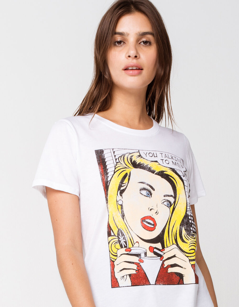 FULL TILT Talkin To Me Comic Womens Tee - WHITE | Tillys