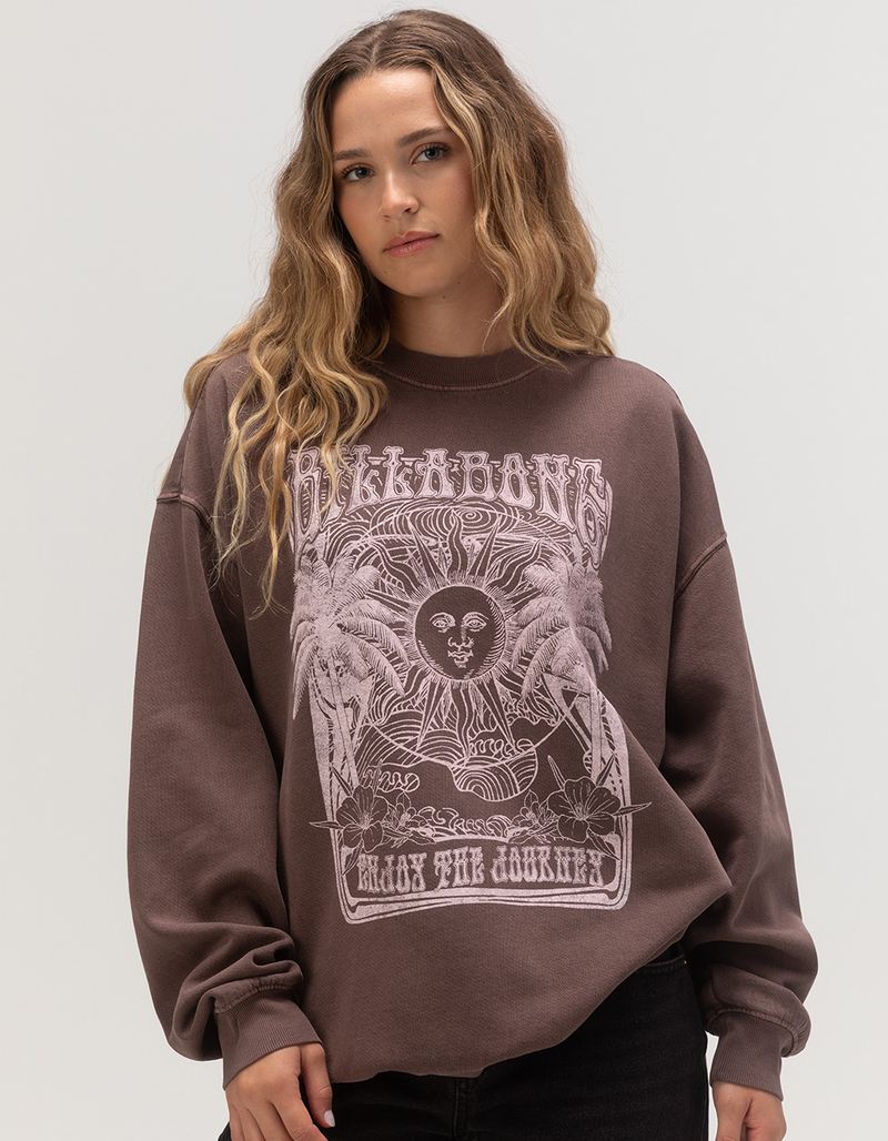 BILLABONG Kona Womens Crewneck Sweatshirt - MOCHA | Tillys
