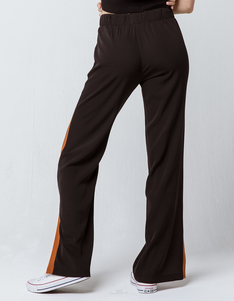 Sky And Sparrow Side Stripe Wide Leg Pants Black Combo Tillys