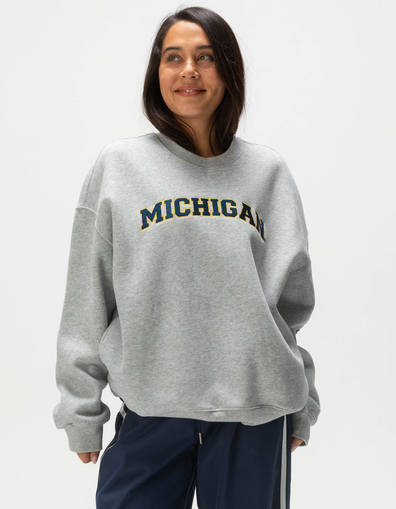 HYPE AND VICE University of Michigan Womens Crewneck Sweatshirt ...