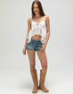 RSQ Womens Low Rise Micro Mini Shorts - LIGHT WASH | Tillys