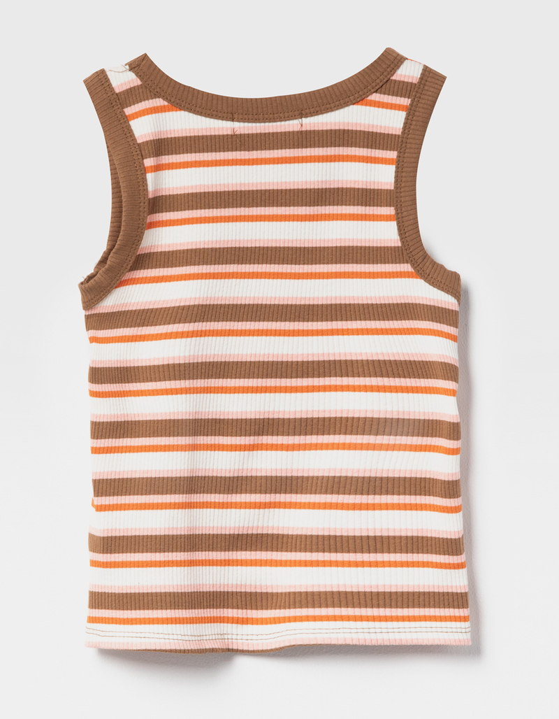 RSQ Girls Stripe Ringer Tank Top - BROWN/PINK | Tillys