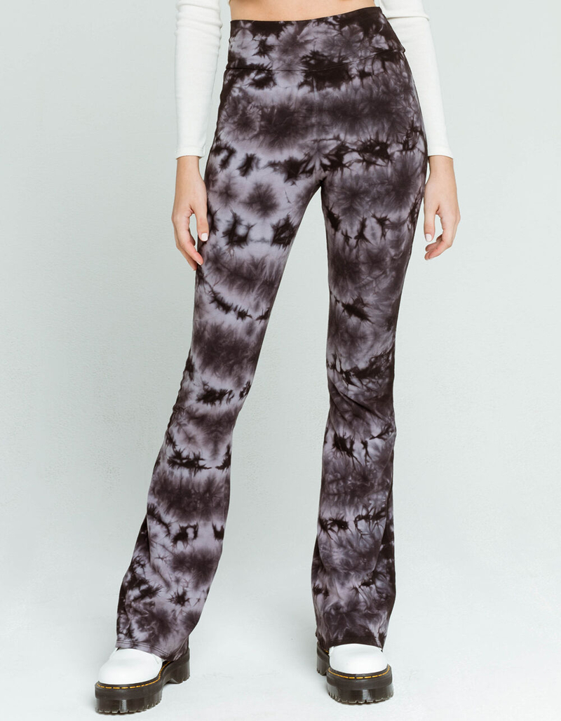 Sky And Sparrow Tie Dye Womens Flare Pants Blkgr Tillys