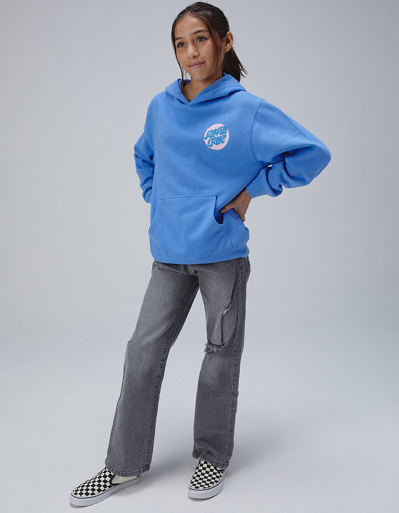 SANTA CRUZ Scrawl Dot Girls Hoodie - BLUE - XL | Tillys