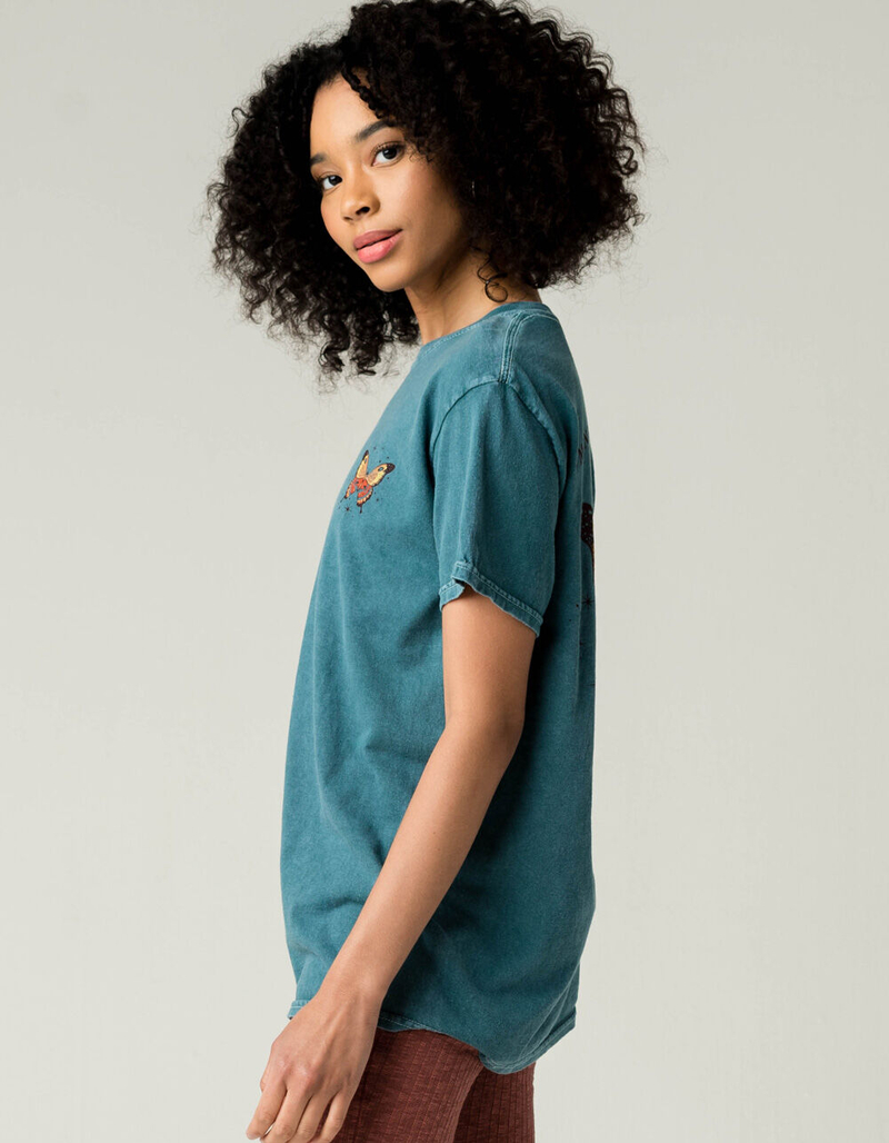 FULL TILT Butterfly Womens Oversized Tee - TEAL BLUE | Tillys