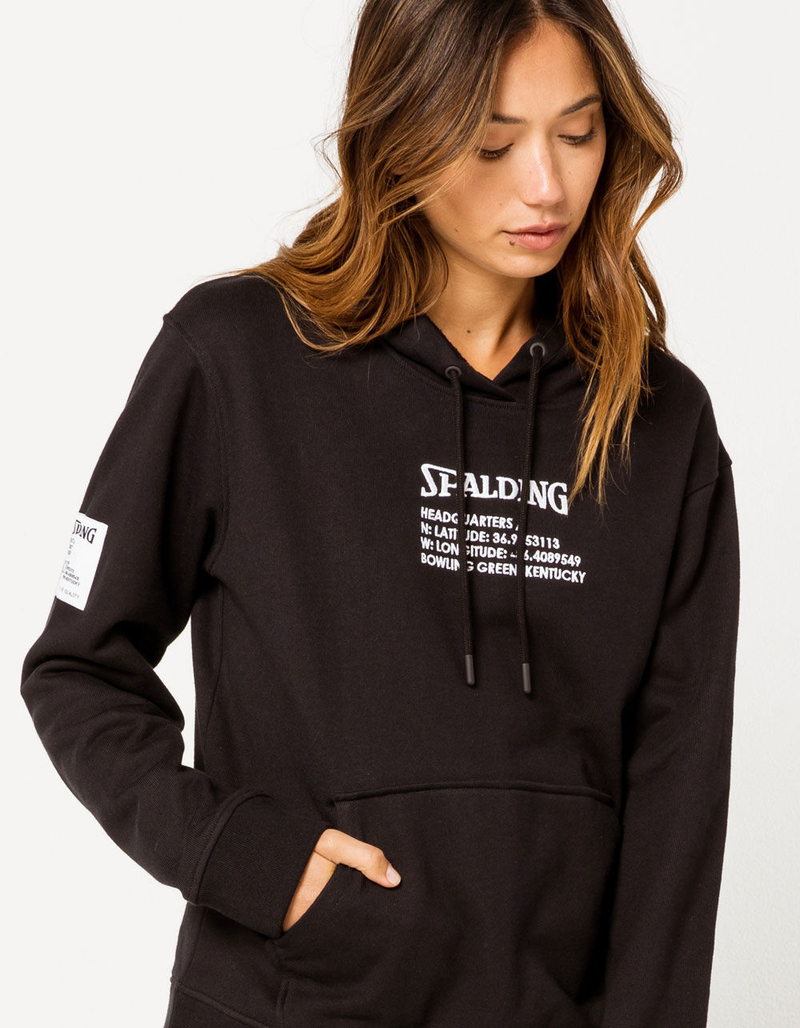 SPALDING Headquarters Womens Hoodie - BLACK - XS | Tillys