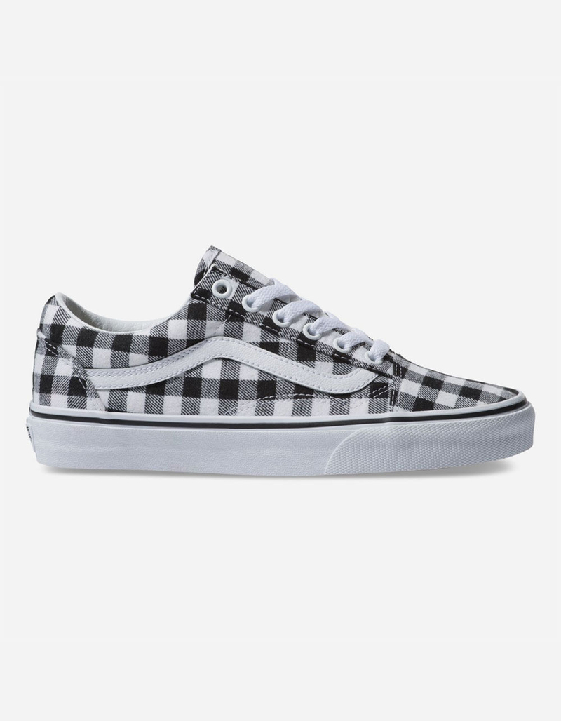 VANS Gingham Old Skool Black & True White Womens Shoes - BLACK/TRUE ...