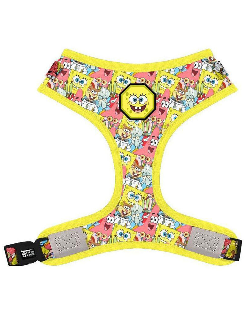 FRESH PAWZ x SpongeBob & Friends Adjustable Mesh Dog Harness - MULTI ...