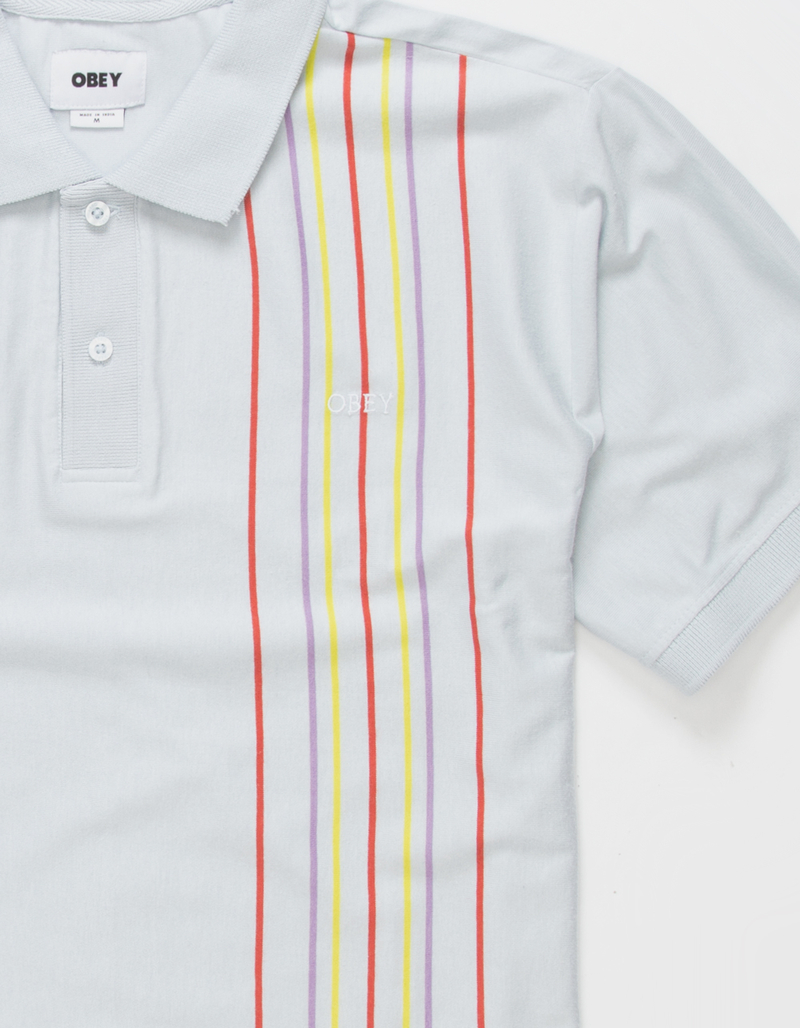 OBEY Brick Lane Mens Polo Shirt - LIGHT BLUE | Tillys