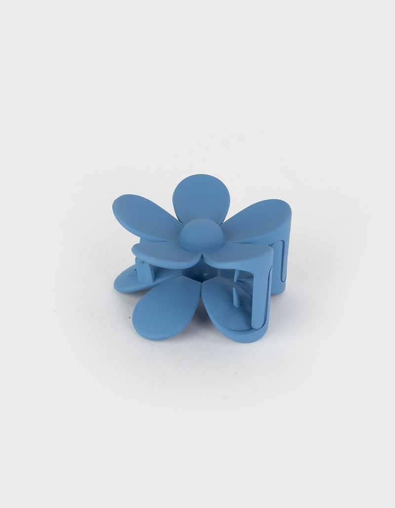 FULL TILT Floral Claw Hair Clip - BLUE - ONE SIZE | Tillys