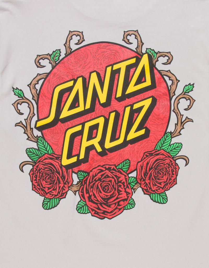 SANTA CRUZ Rose Thorn Dot Mens Tee - GRAY | Tillys